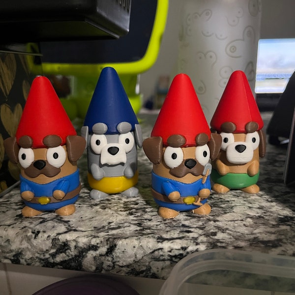 Gerald & Hecuba Gnome Figurines From Bluey TV Show - Etsy