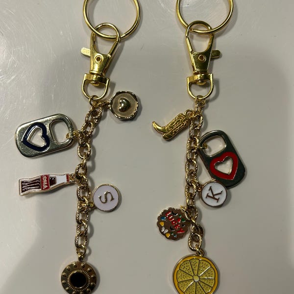 Charm Keychain, Custom Charm Car Keychain, Purse Chain Accessory ...