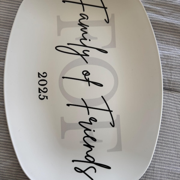 Custom Platter With Names of Couple Gift Plate Custom Name Personalized ...