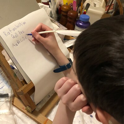 Hand-cut Goose Feather Quill Pen 18th Century Reproduction - Etsy