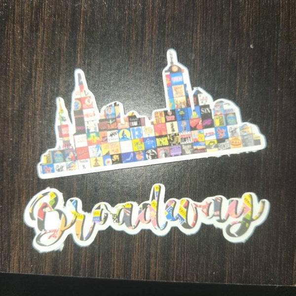 Broadway Playbill Inspired Sticker Pack Waterproof Including Hamilton ...