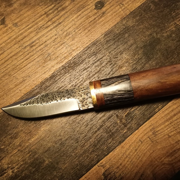 Wikinger Messer mit scharfer Klinge und mehrfarbigem Griff -23cm- mit ...