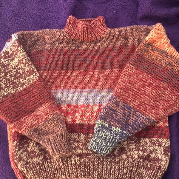 Hand Knitting Pattern -the Jupiter Jumper - Etsy