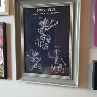 Short Circuit Johnny 5 Patent Print, Short Circuit Movie Number 5 Robot ...