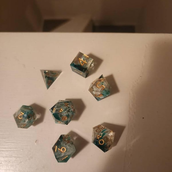 Space Dice / Cosmic Burst - Sharp Edge Dice for Dnd / Dnd Resin Dice ...