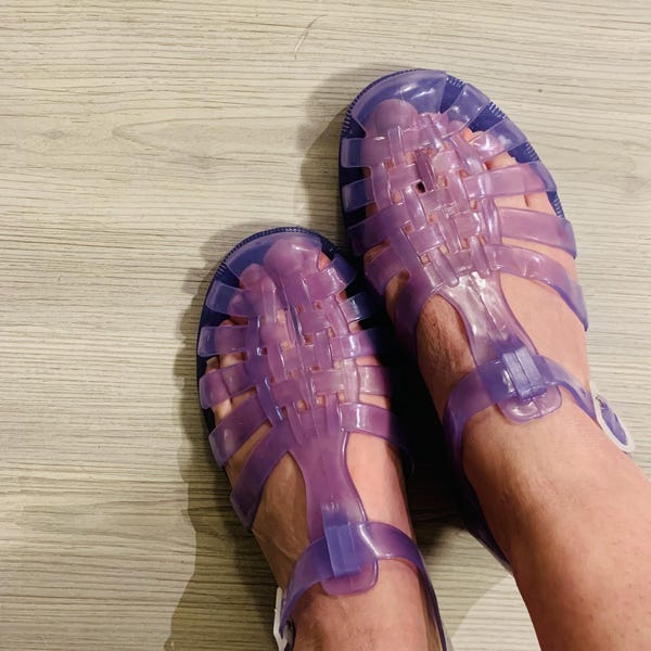 Original French Jelly Shoes - Lilac Jelly Sandals - Etsy