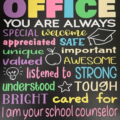 School Counselor Office Sign, Personalized Sign for Office, Gift for ...