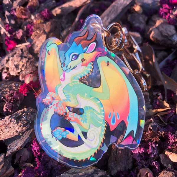 Qibli Wings of Fire Wof Double Sided Acrylic Charm - Etsy