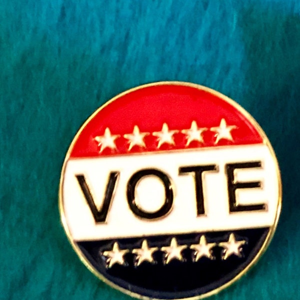 Vote Soft Enamel Pin - Red, White, and Blue - Etsy