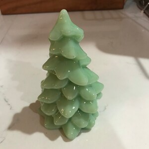 Mosser Glass 5.5" Jadeite Christmas Tree - Etsy