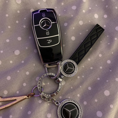 Mercedes Benz 4 Button Black White Car Key Cover Soft Premium TPU ...