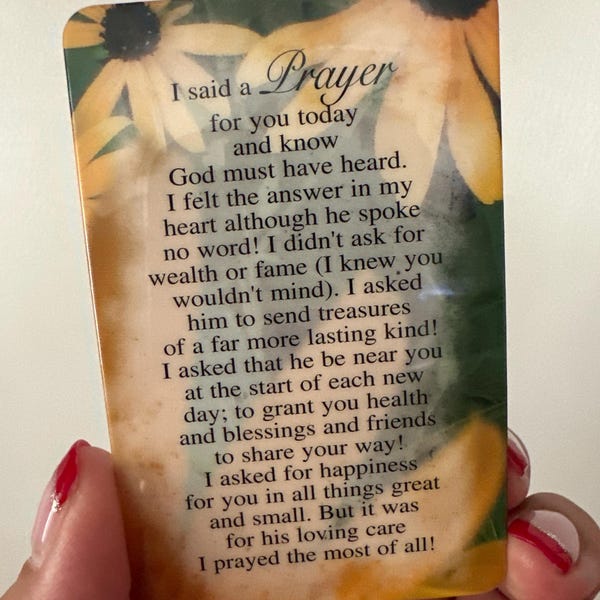 St Lucy Prayer Card With Medal Patron Saint of Eye Disorders Laminated ...