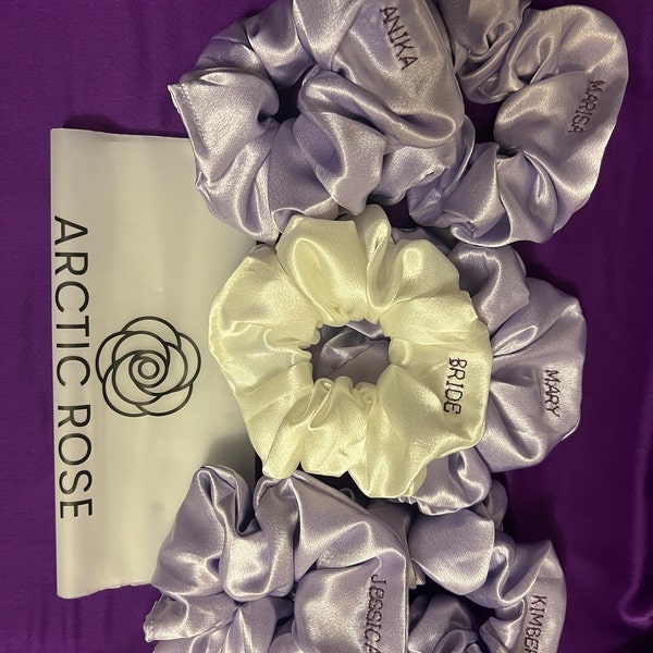 Personalized Scrunchie Will You Be My Bridesmaid Gifts Custom ...