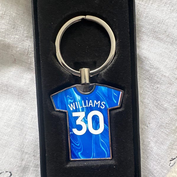 Personalised Football Shirt Keyring Newcastle Fan Keyring, Any Player ...