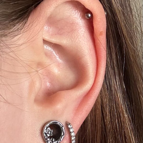 Gauge Earrings, Saddle Ear Plugs, Ear Tunnel Plugs, Stainless Steel ...