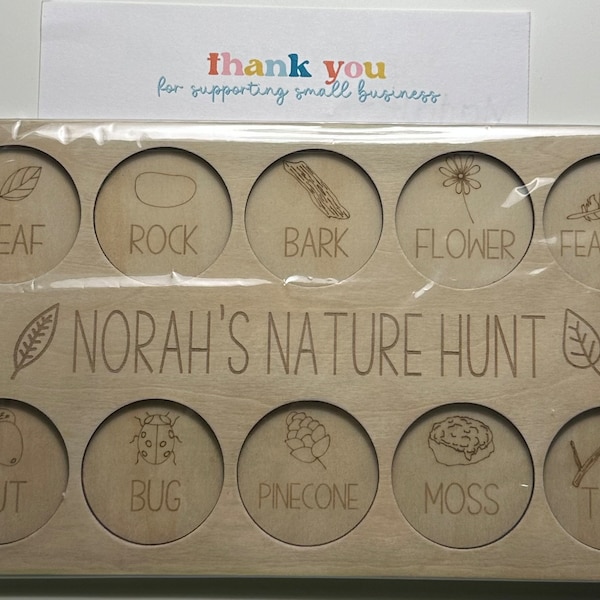 Custom Nature Hunt Gift Kid Nature Learning Toy Custom Gift Kid ...