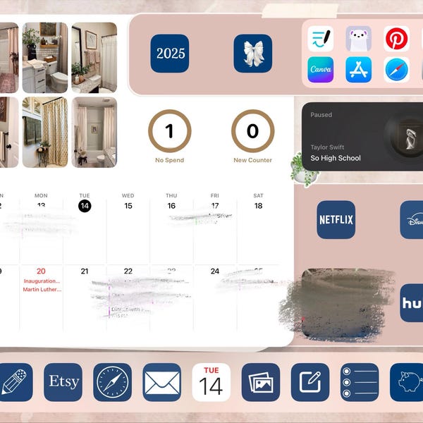 Aesthetic iPad Wallpaper Kit, Matching Theme, Icons, Widgets, iPhone ...
