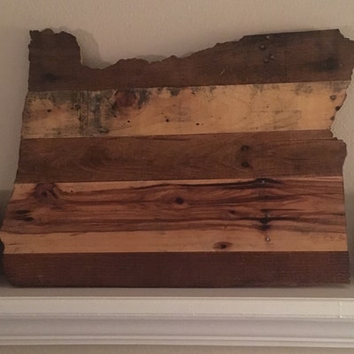 Oregon State Sign Reclaimed Wood Pallet Sign Rustic Home - Etsy