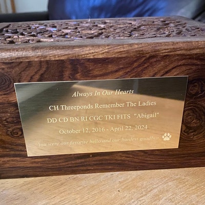 Bright Brass Engraved Plate Engraving Customized Metal Name Plate ...