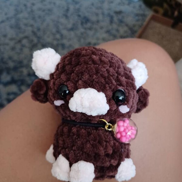 Crochet Cow Plushie, Amigurumi Calf Keyring: Chibi Kawaii Pet - Etsy