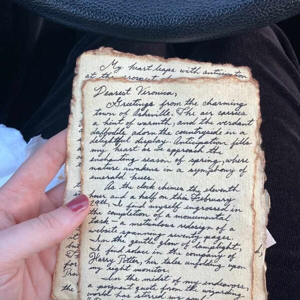 Custom Handwritten Letters, Prose, Poems, Wedding Vows, and More || Old ...