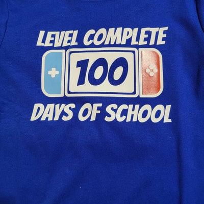 Level Complete 100 Days of School SVG PNG, 100 Days Video Game Svg, 100 ...
