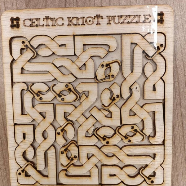 Celtic Knot Puzzle 02 - Laser Cut Wooden Puzzle Game Digital File - Etsy