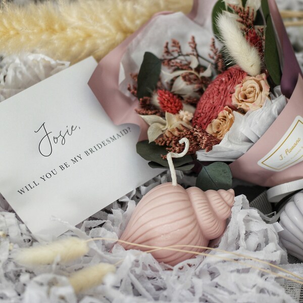 Flower Candle Box, Gift Box, Flower Box, Preserved Flower, Valentine’s ...