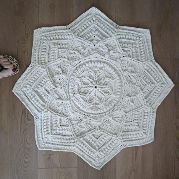 CROCHET PATTERN Crochet Rug Pattern Doily Pattern Doily Rug Crochet ...