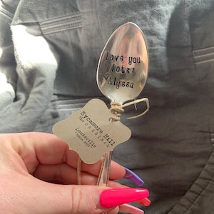 CUSTOM SPOON. the ORIGINAL Hand Stamped Vintage Coffee Spoons ™ by ...