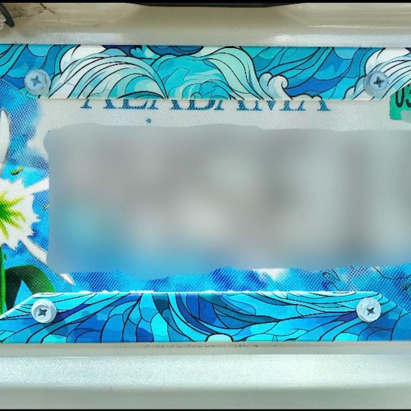 Waves License Plate Frame - Ocean License Plate - Ocean Lover Gift ...