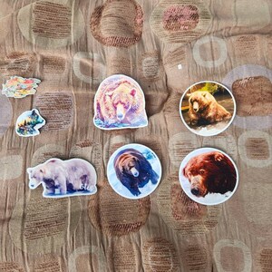 STC071 Bear 480 Otis Sticker, Brooks Falls Bear Sticker, Katmai ...