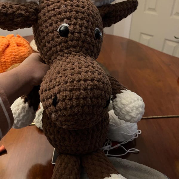 Manny Moose CROCHET PATTERN, Amigurumi Crochet Pattern, PDF, English ...