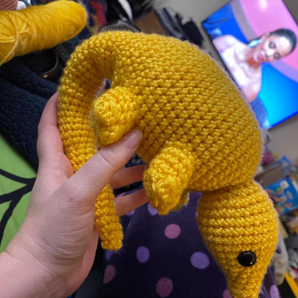 Pascal the Pangolin Crochet Pattern | Posable Amigurumi Toy Pattern - Etsy