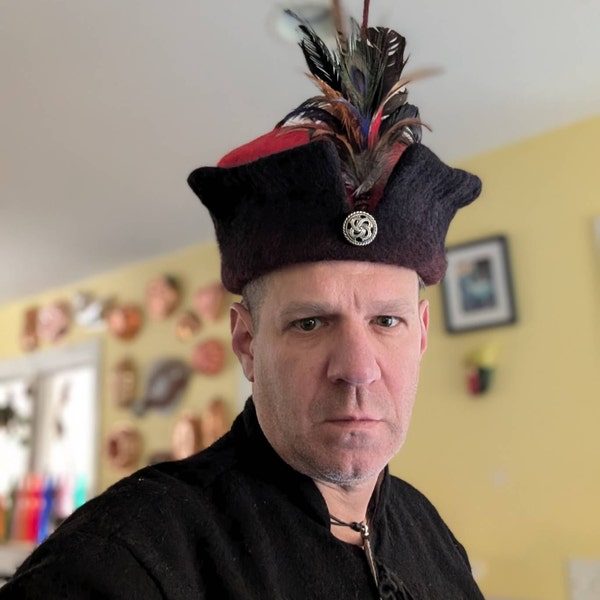 Phrygian Red Felt Wool Hat Medieval Men's and Women's Liberty Cap ...