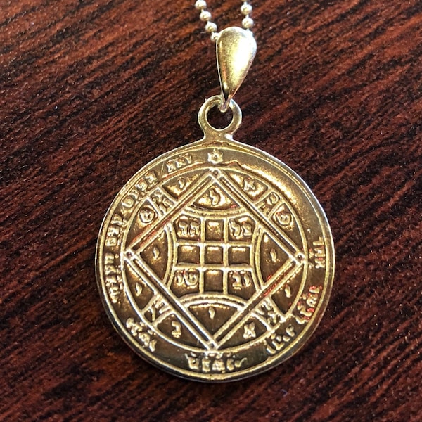 Seal of Solomon Pendant King Solomon Pendant Kabbalah Jewelry Gold ...