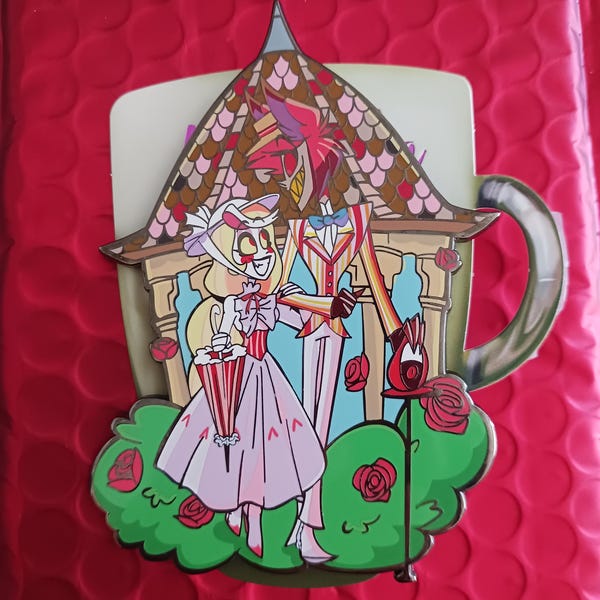 Golden Hour a Hazbin Hotel Radiohusk Enamel Pin - Etsy