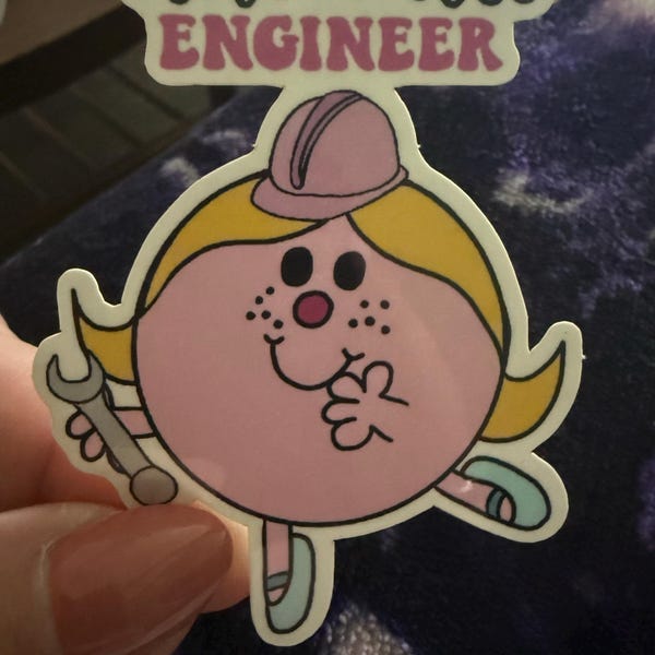 Little Miss Engineer Sticker | Engineering Empowerment | Engineering ...