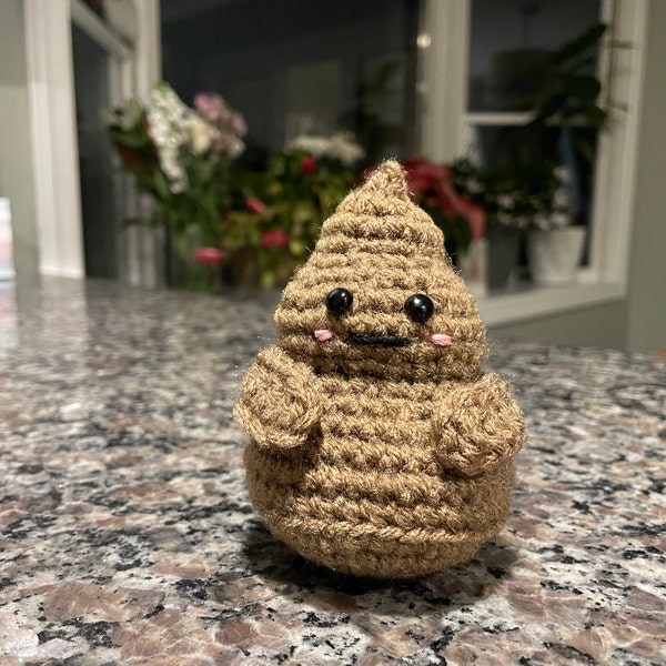 Crochet Poo Pattern With Poo Quote, US English Terms, Handmade Funny ...