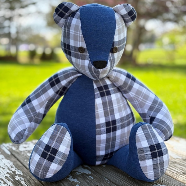 Memory Bear Pattern & Step-by-step Sewing Tutorial - Teddy Bear Sewing ...