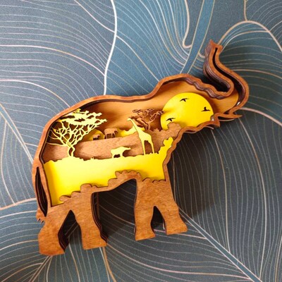 3D Multilayer Mouse Head Laser Cut File, Cartoon Design Machine Files ...