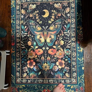 Dark Floral Cottagecore Rug Bohemian Aesthetic Living Room Home Decor ...