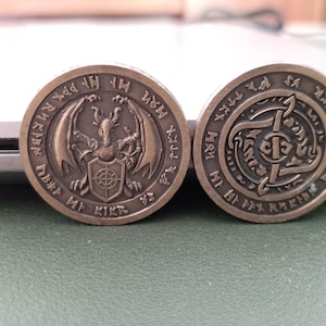 Fantasy Coins - Fire Gold - Etsy