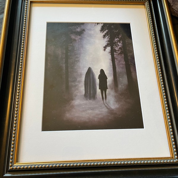 PRINT - "a Girl & Her Ghost" (1140) - Etsy