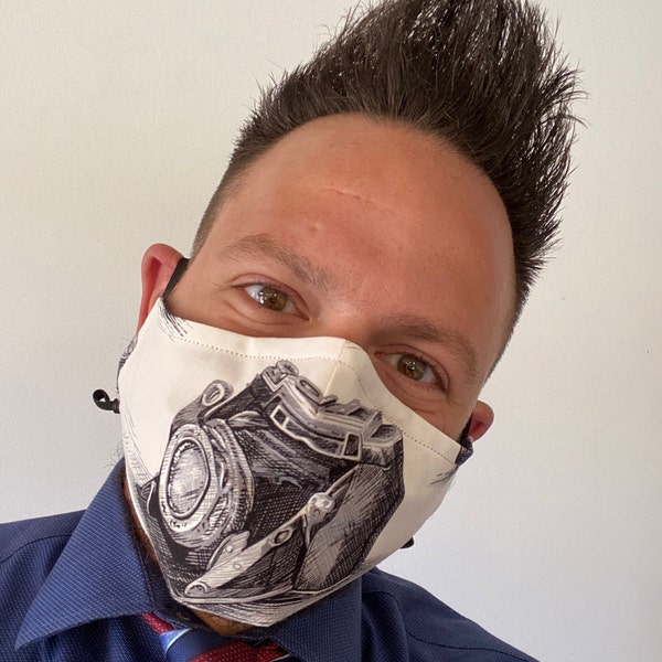 Antique Cameras Fabric, Black and White Fabric, Fabric by the Yard, Fat ...