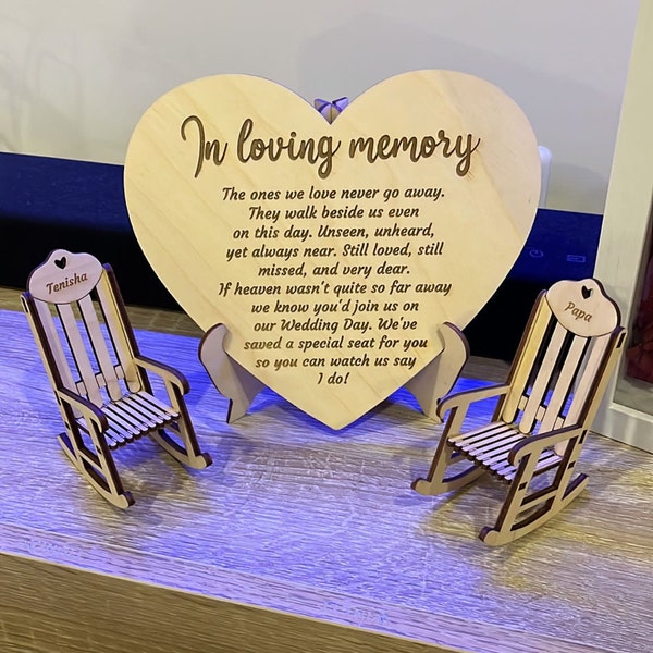 Memorial Rocking Chairs for Weddings - in Memory of Those Not With Us ...
