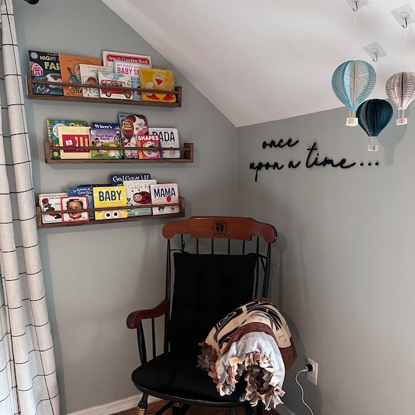 Once Upon a Time Cut Out, Nursery Wall Decor, Reading Wall, Fairytale ...