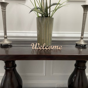 Custom Laser Cut Stand up or Hanging Sign Classic Script Unfinished - Etsy