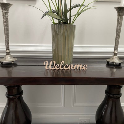 Custom Laser Cut Stand up or Hanging Sign Classic Script Unfinished - Etsy