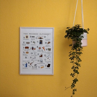 Friends TV Show Alphabet Abc's of Friends TV Show Digital Download ...